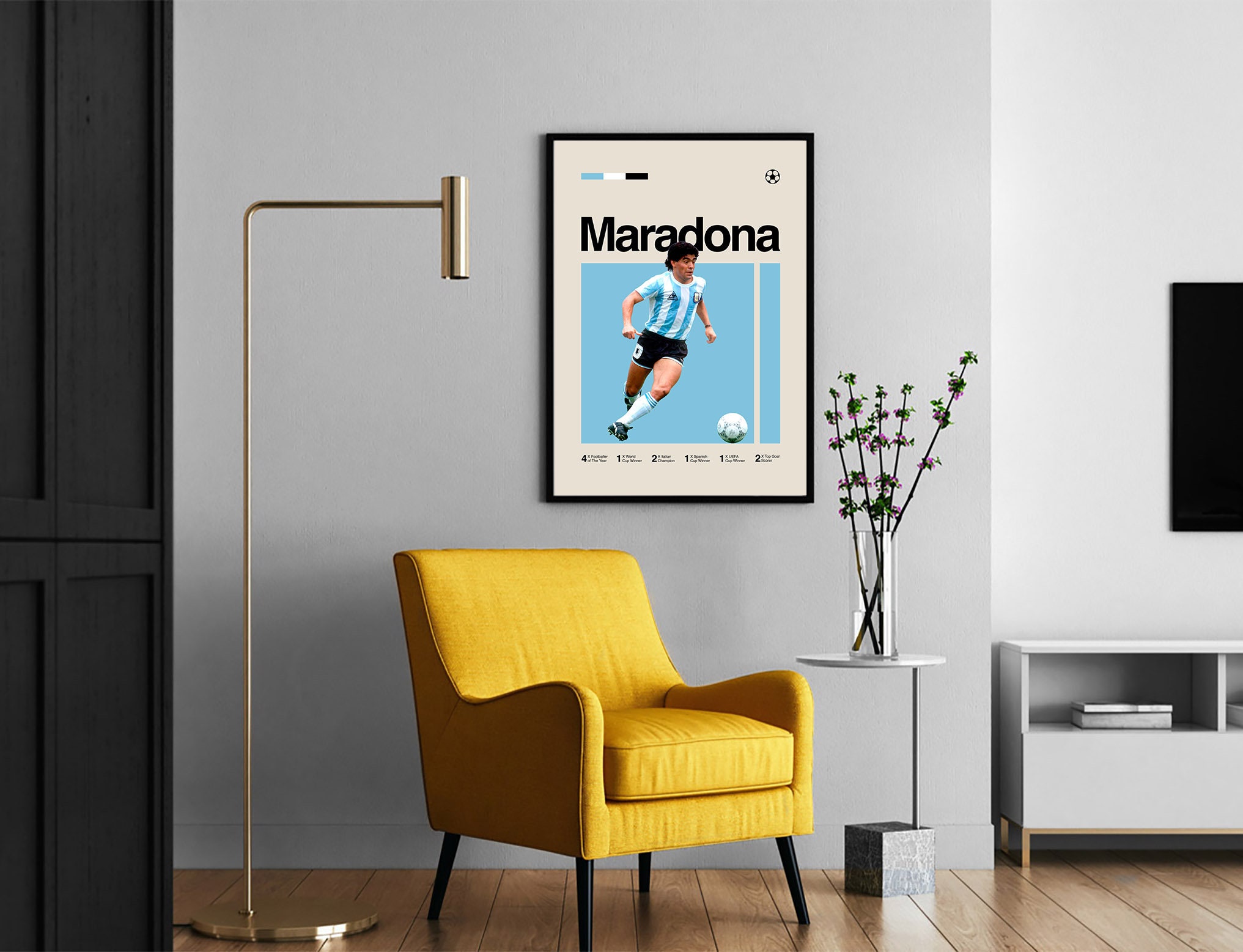 Diego Maradona Poster - Perfect for Fans! • Argentina Football Art ...