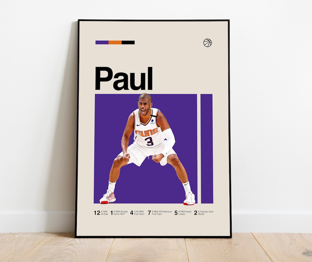 Chris Paul Poster - Classic CP3 Art for Fans, Mid-century Modern ...