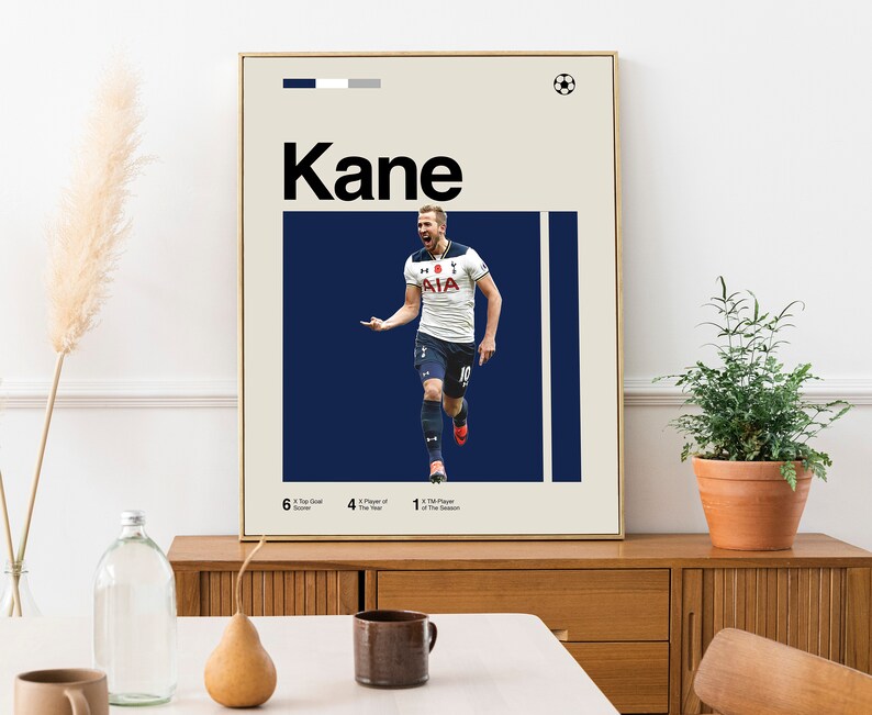 Harry Kane Poster - Perfect for Fans! • Tottenham Hotspur Print ...