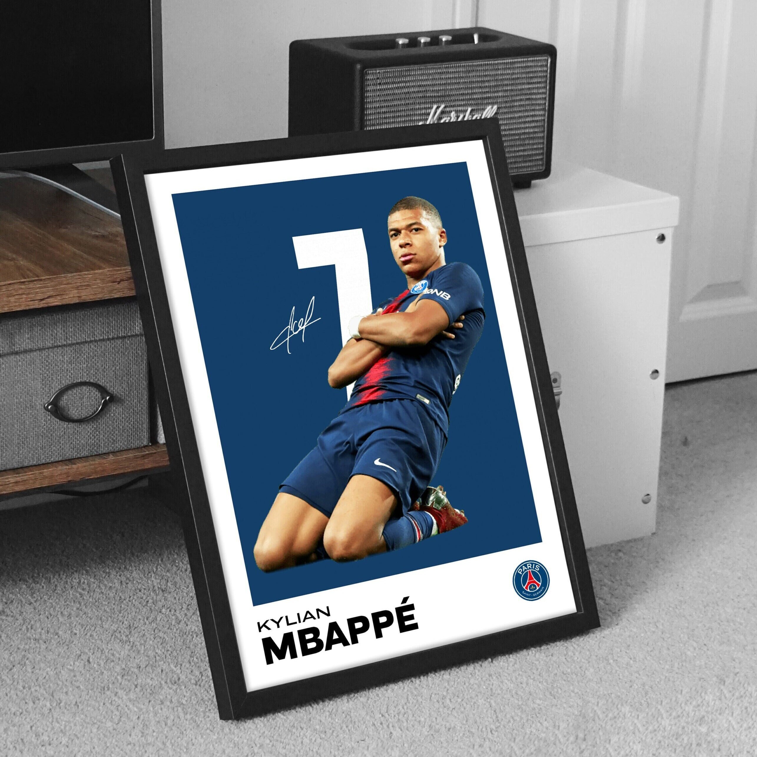Kylian Mbappé Poster - Perfect for Fans! - Paris Saint Germain, 11x14 ...