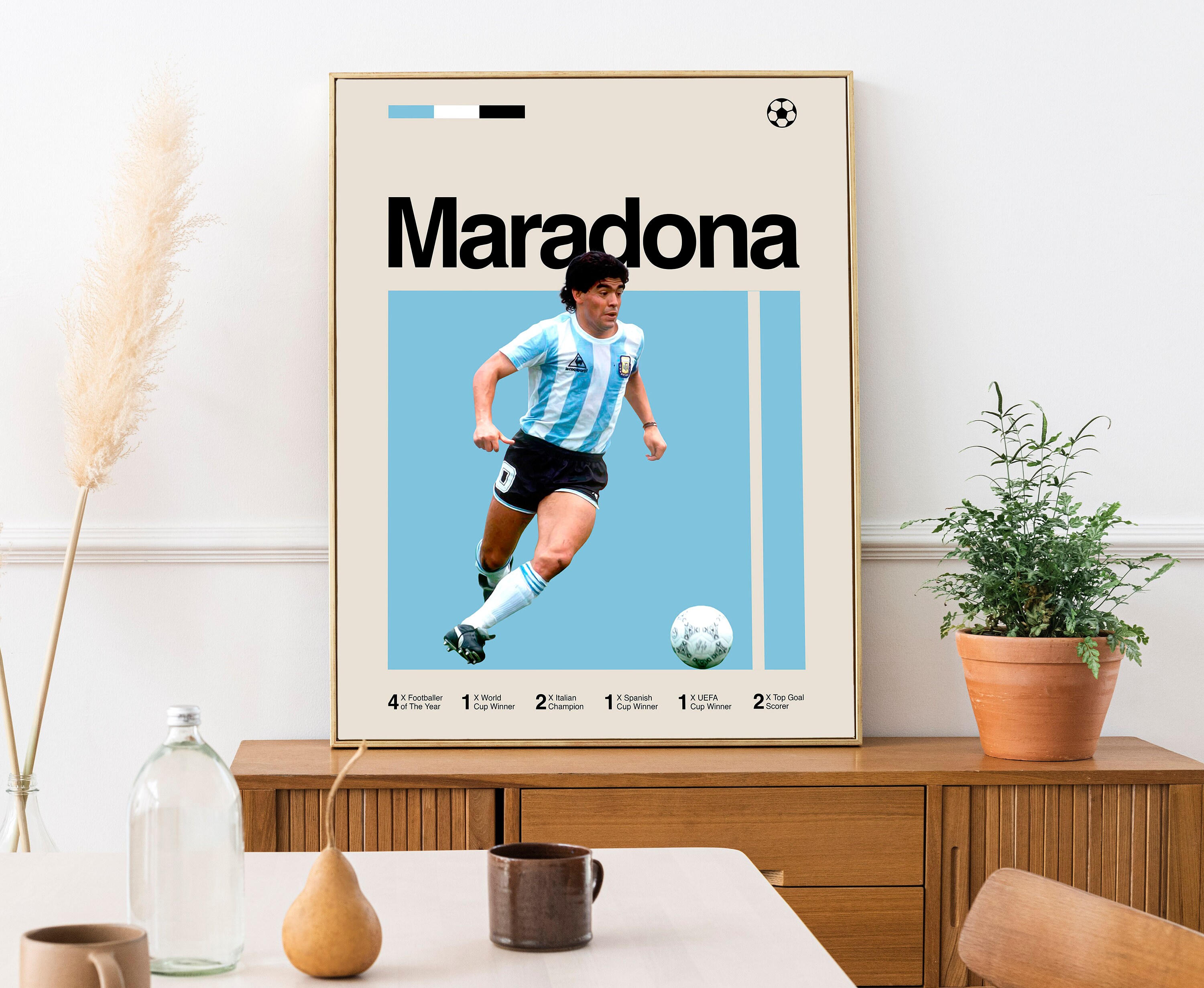 Diego Maradona Poster - Perfect for Fans! • Argentina Football Art ...