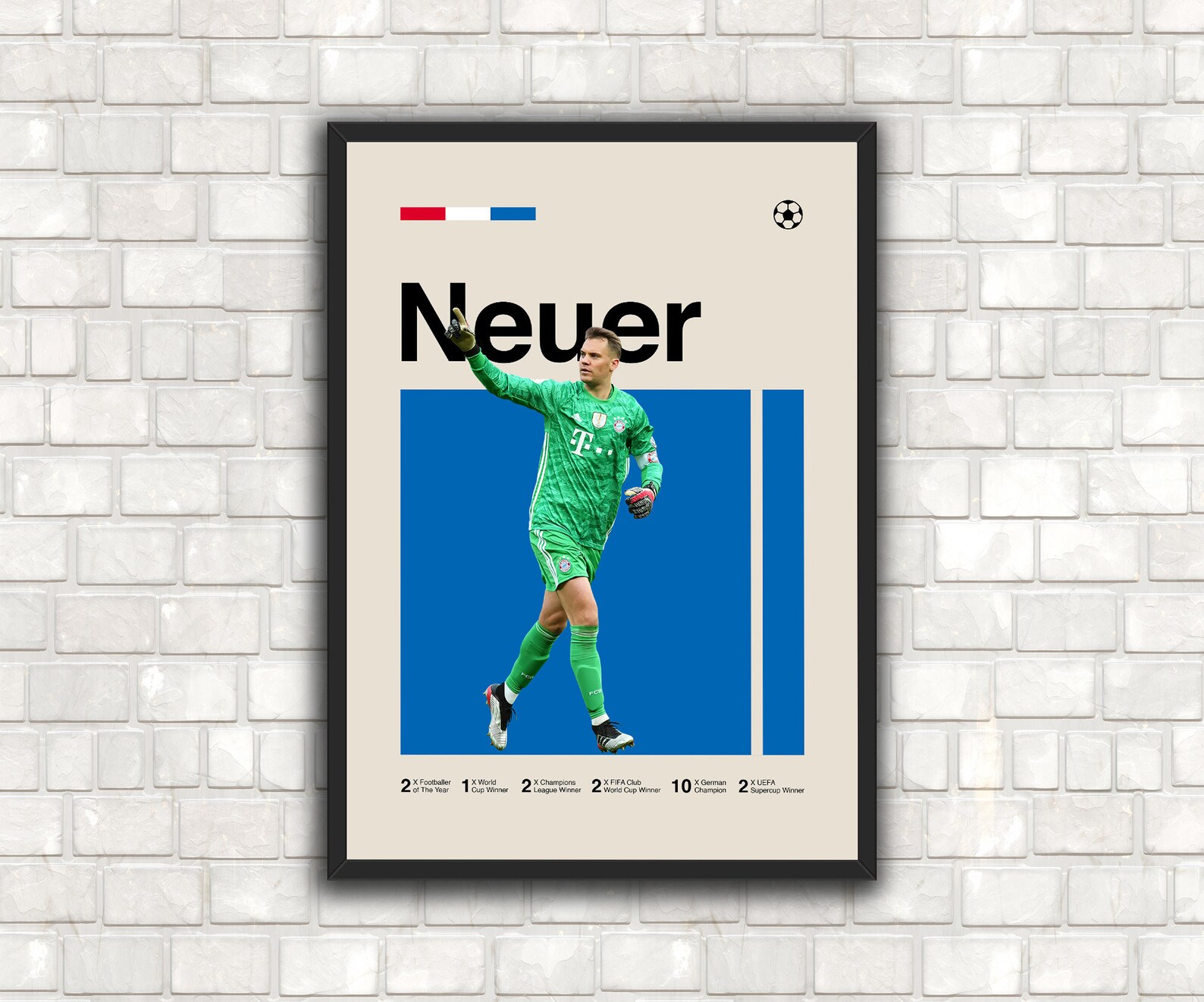 Manuel Neuer Poster- Perfect for Fans! • FC Bayern Munich, Minimalist ...