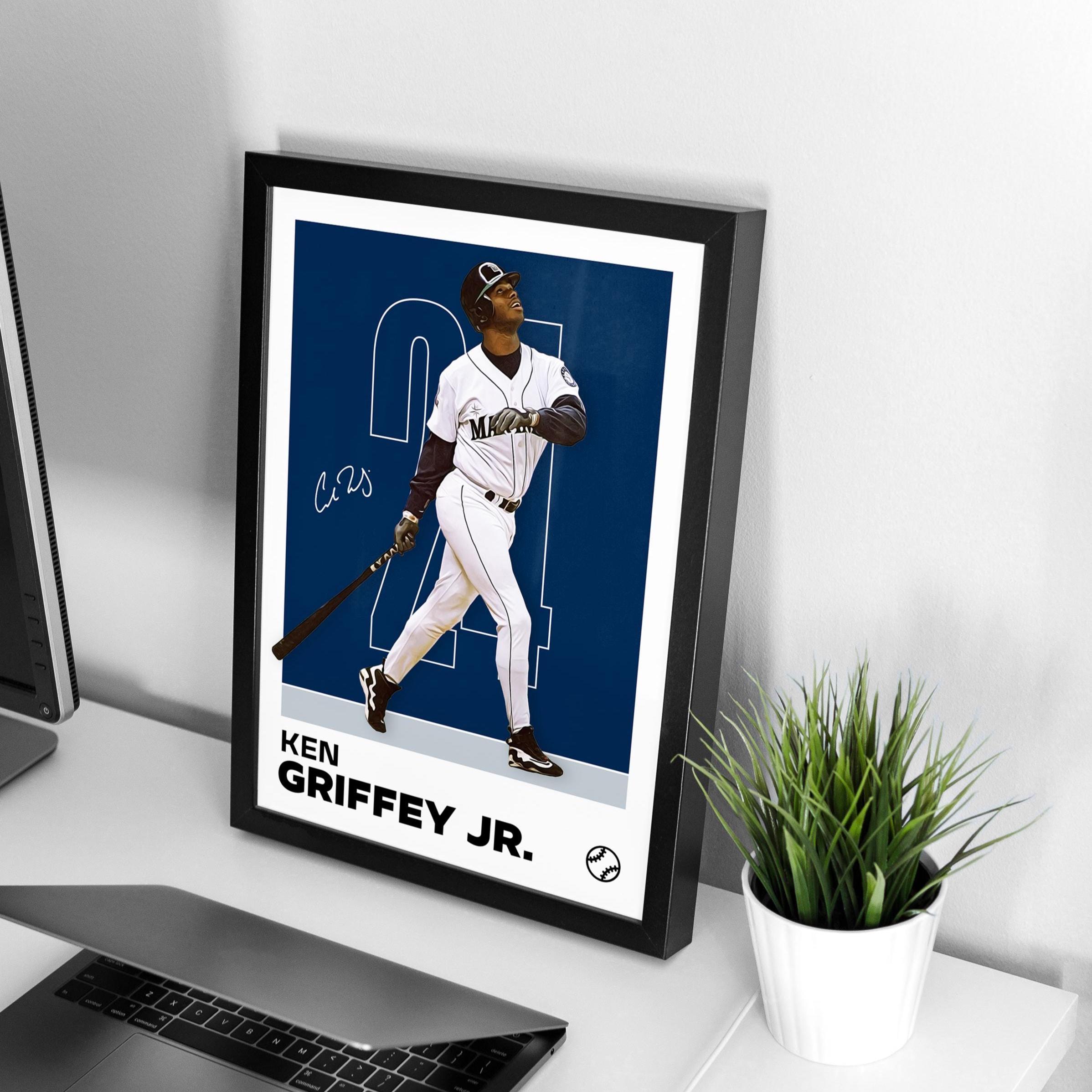 Ken Griffey Jr. Poster - Minimalist Baseball Art Print for Fans ...