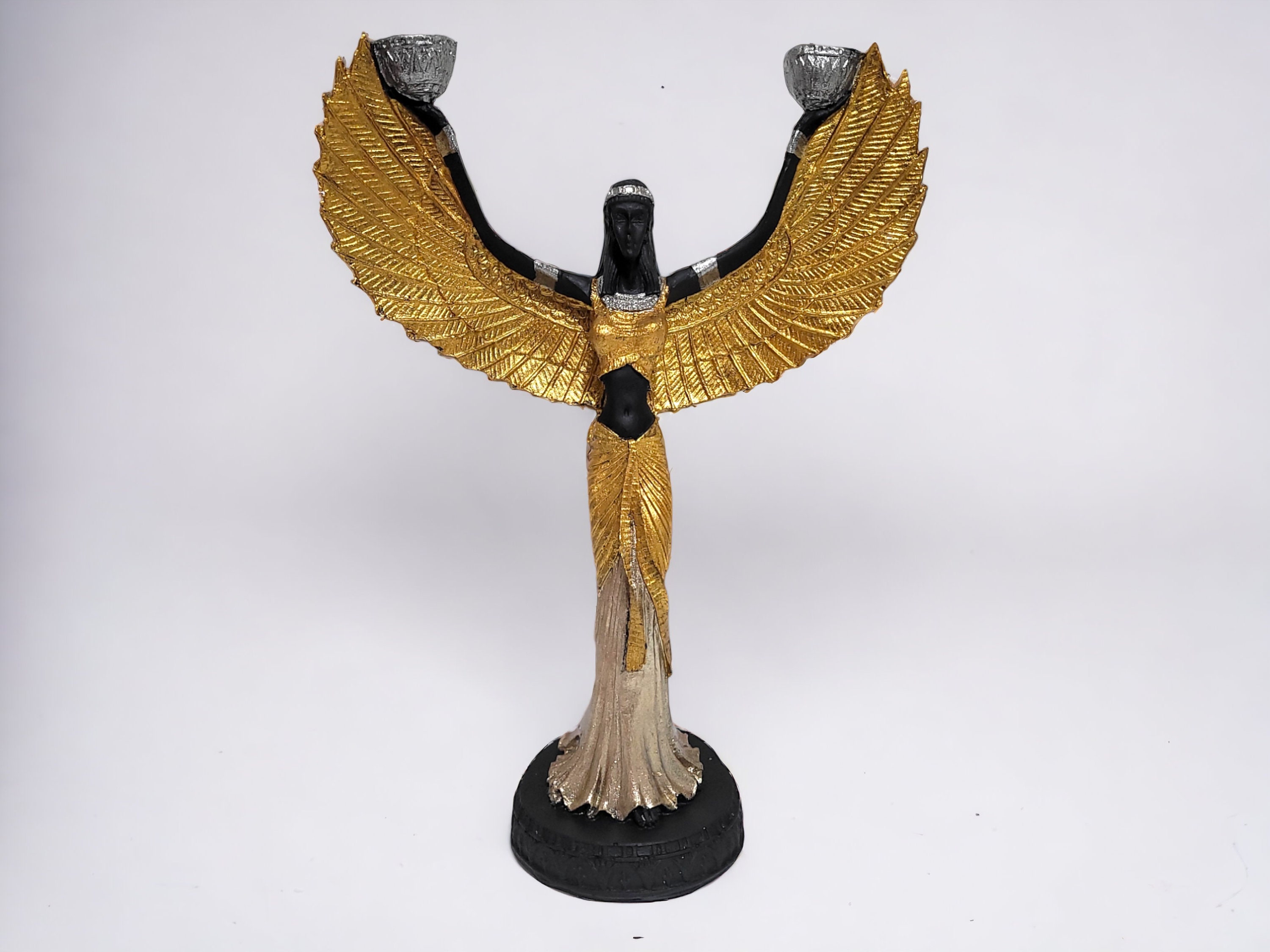 Estatua de la diosa egipcia Isis / Estatua de resina hecha a mano ...