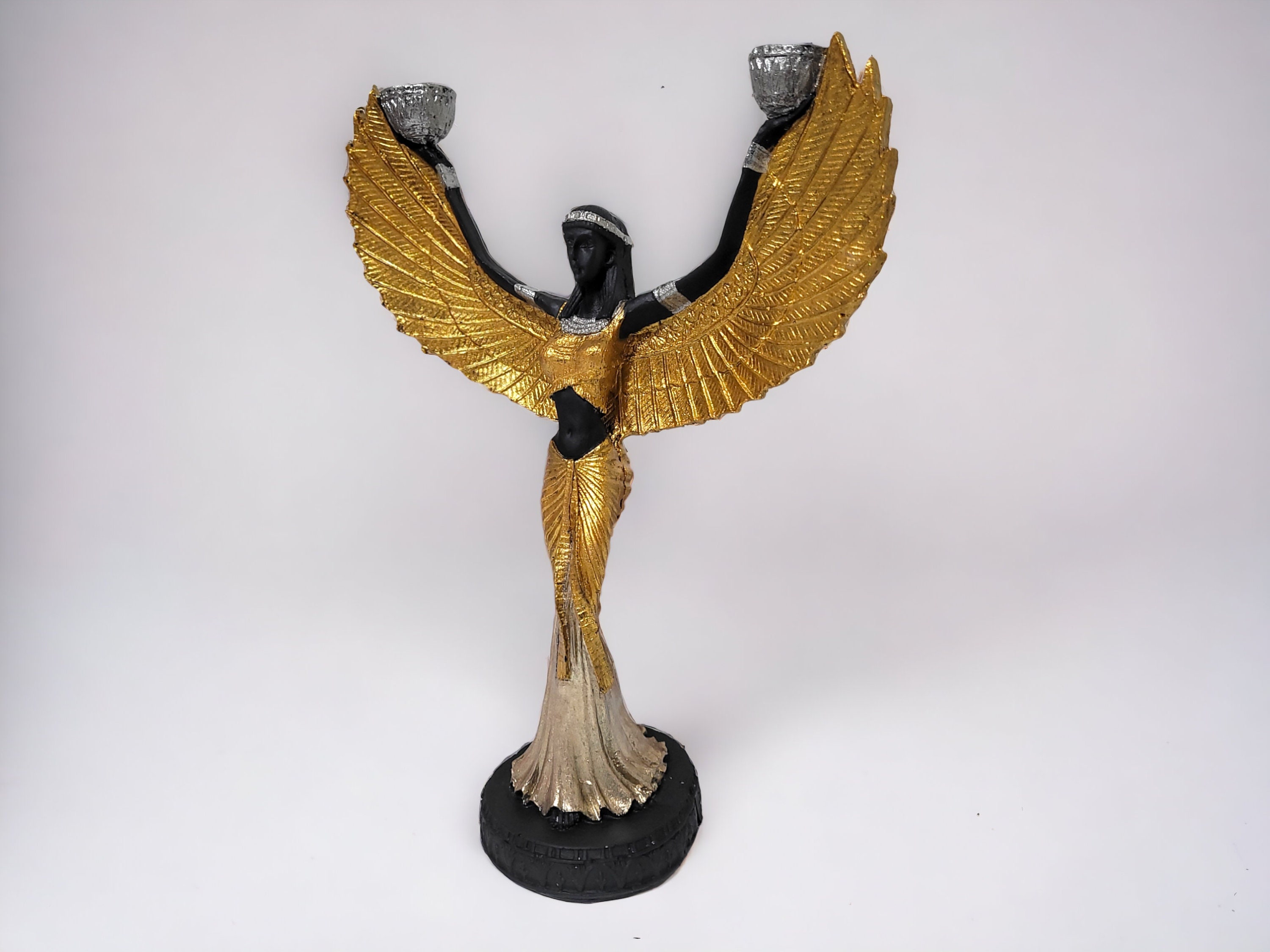 Estatua de la diosa egipcia Isis / Estatua de resina hecha a mano ...