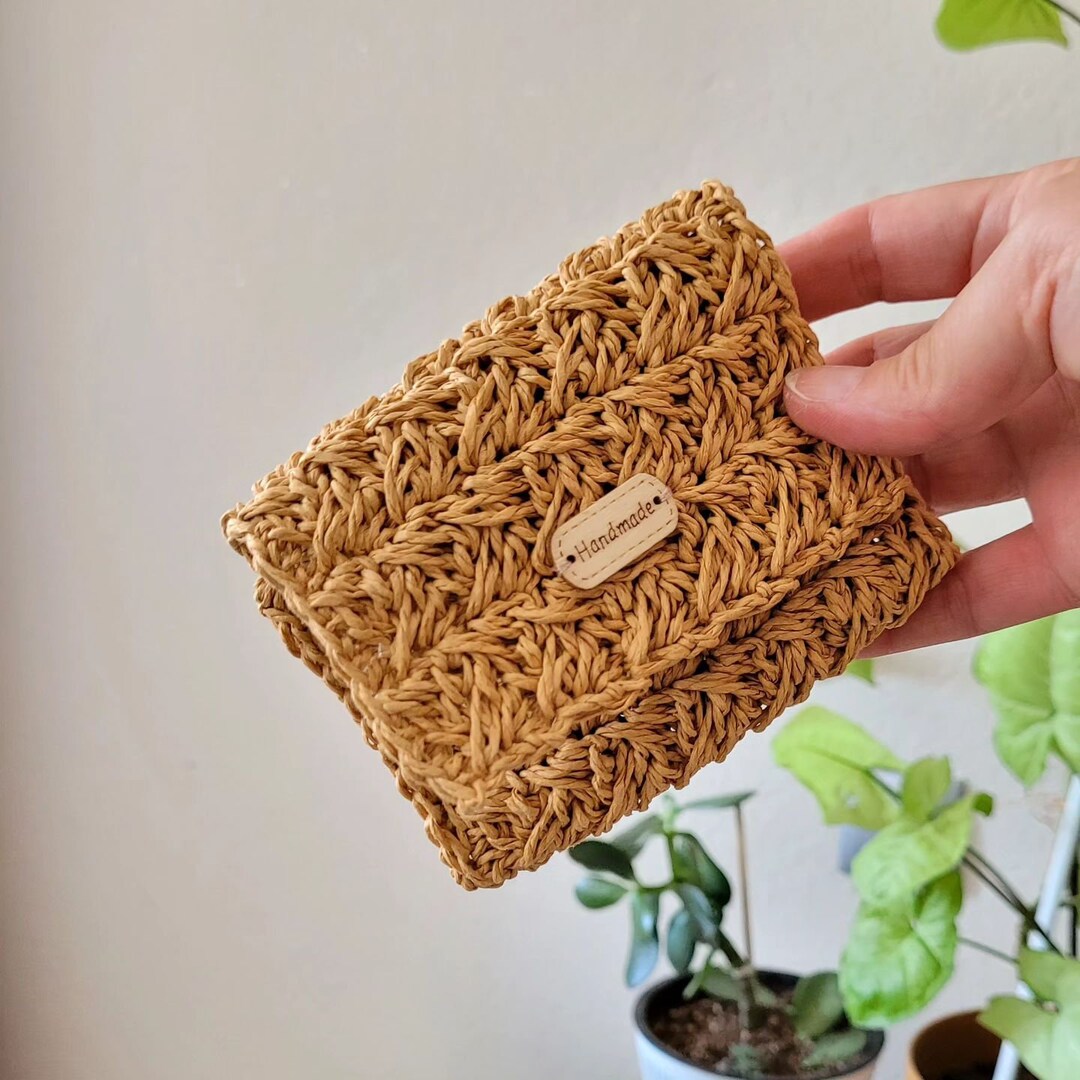 Eco-friendly Handmade Paper Yarn Wallet Ideal Sustainable Gift for ...