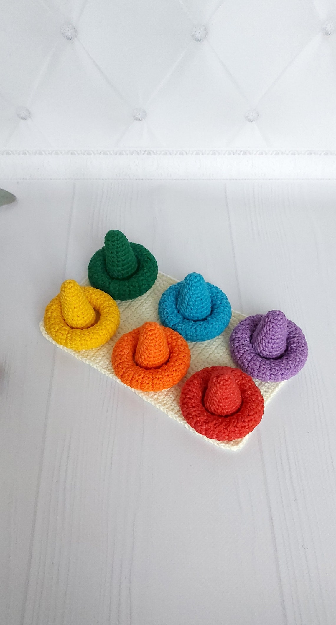 Crochet Pyramids Educational Toys Montessori Toys Preschool and School ...