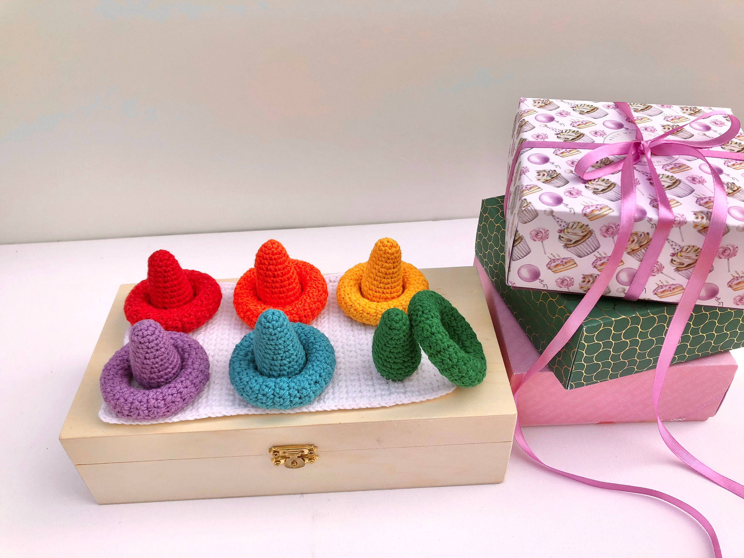 Crochet Pyramids Educational Toys Montessori Toys Preschool and School ...