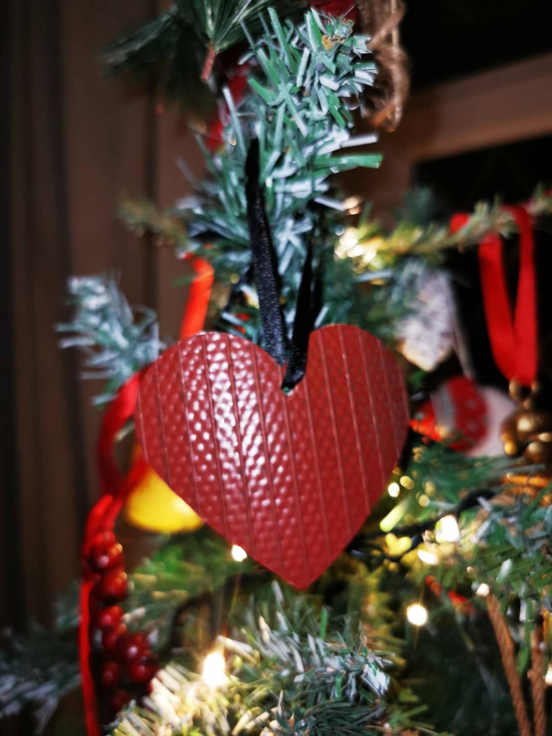 Decommissioned Fire Hose Heart Christmas Tree Decorations - Etsy UK