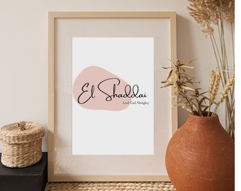 Names of God Wall Art Christian Inspirational Design Digital - Etsy