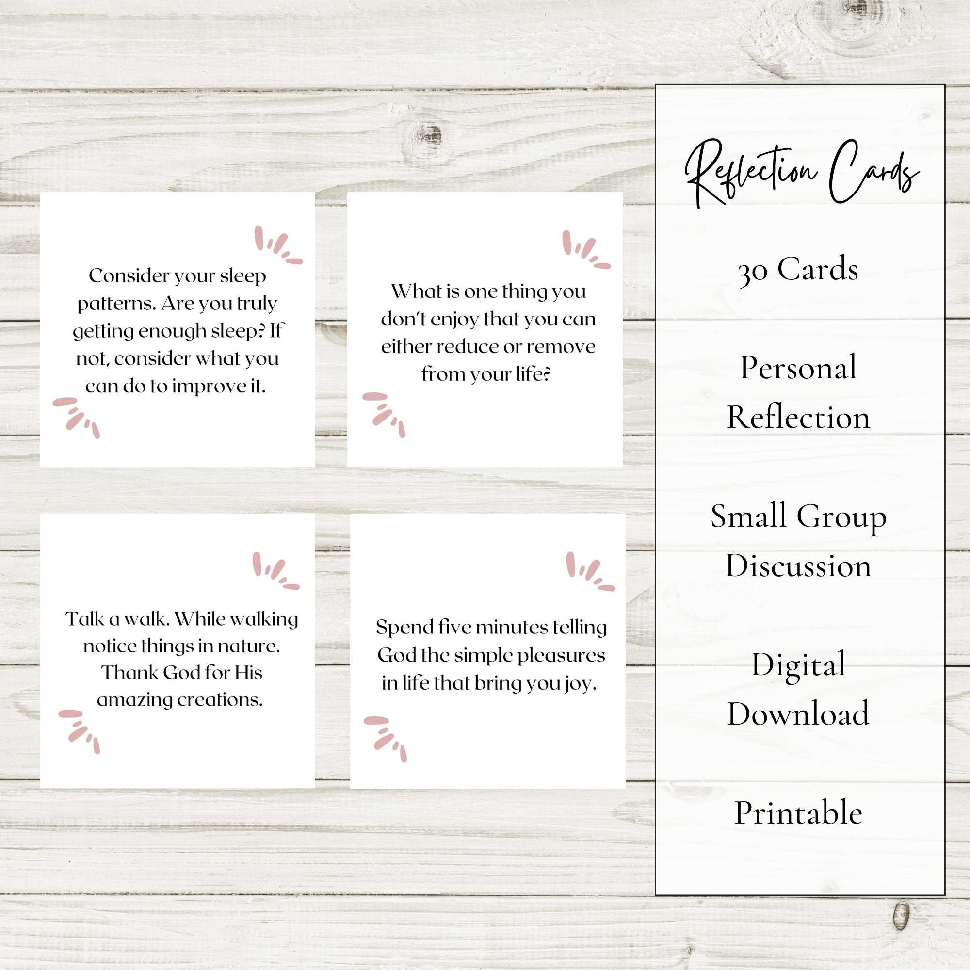 Daily Joy Reflection Cards, 30 Days of Questions, Scriptures and ...