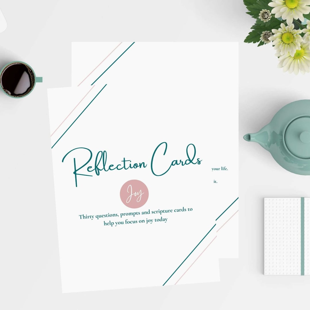 Daily Joy Reflection Cards, 30 Days of Questions, Scriptures and ...