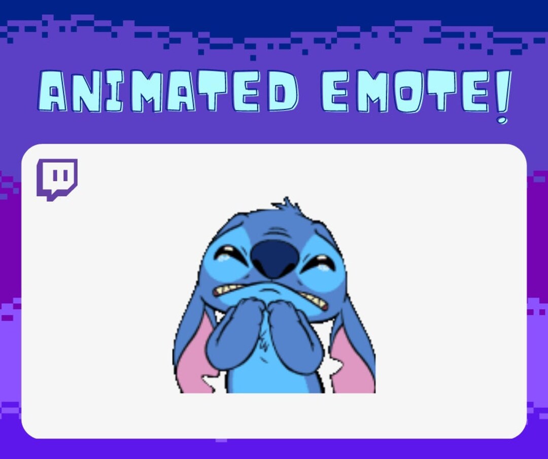 ANIMATED STITCH EMOTE Twitch & Discord and Kick Instant Download Stitch ...