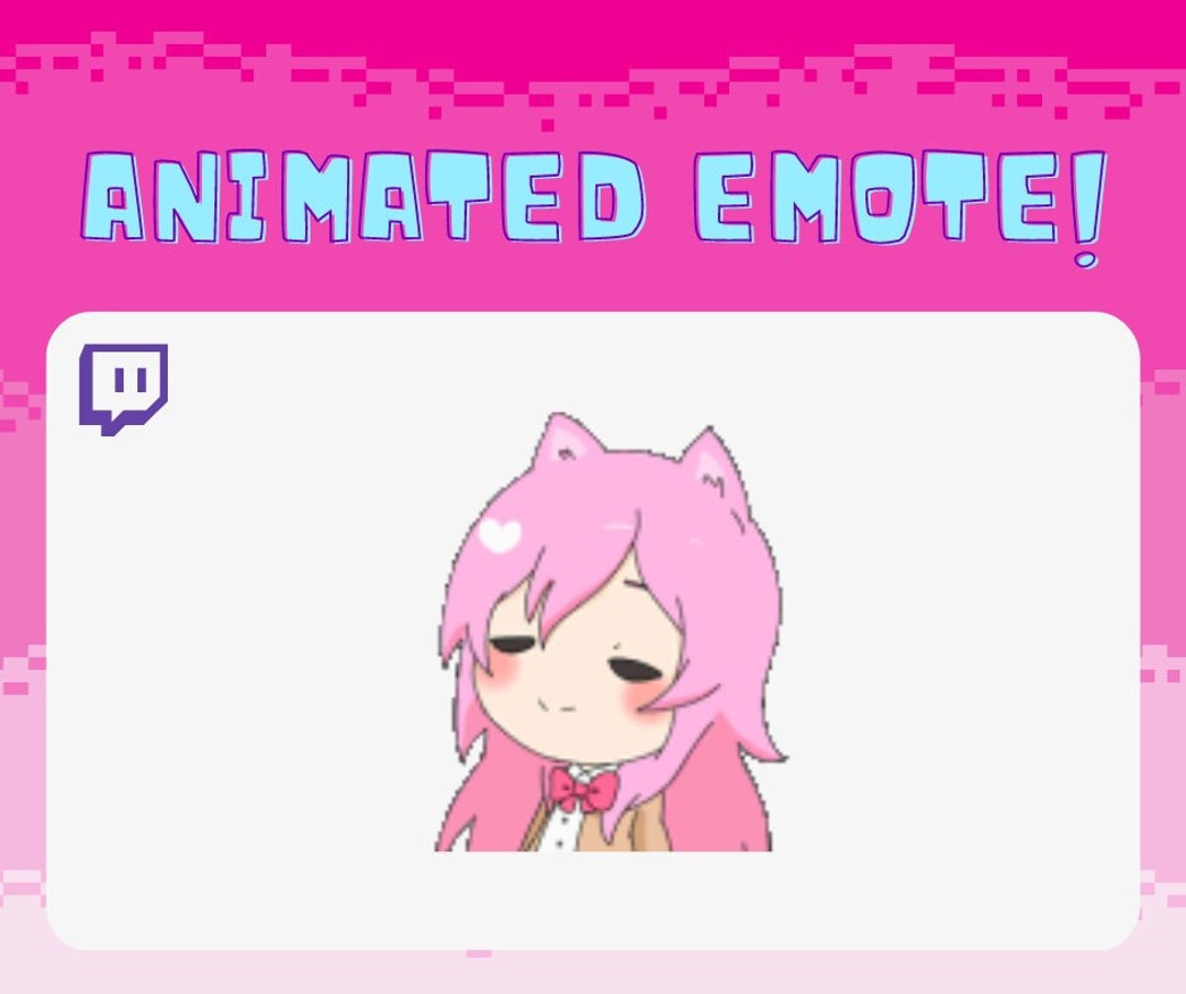 ANIMATED NEKO EMOTE || Twitch & Discord and Kick || Instant Download ...