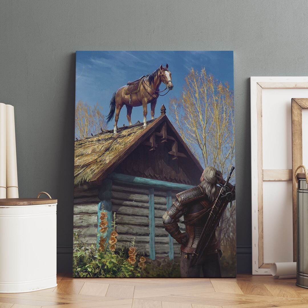 The Witcher 3 Wild Hunt Poster, Geralt of Rivia Wall Art, Premium ...