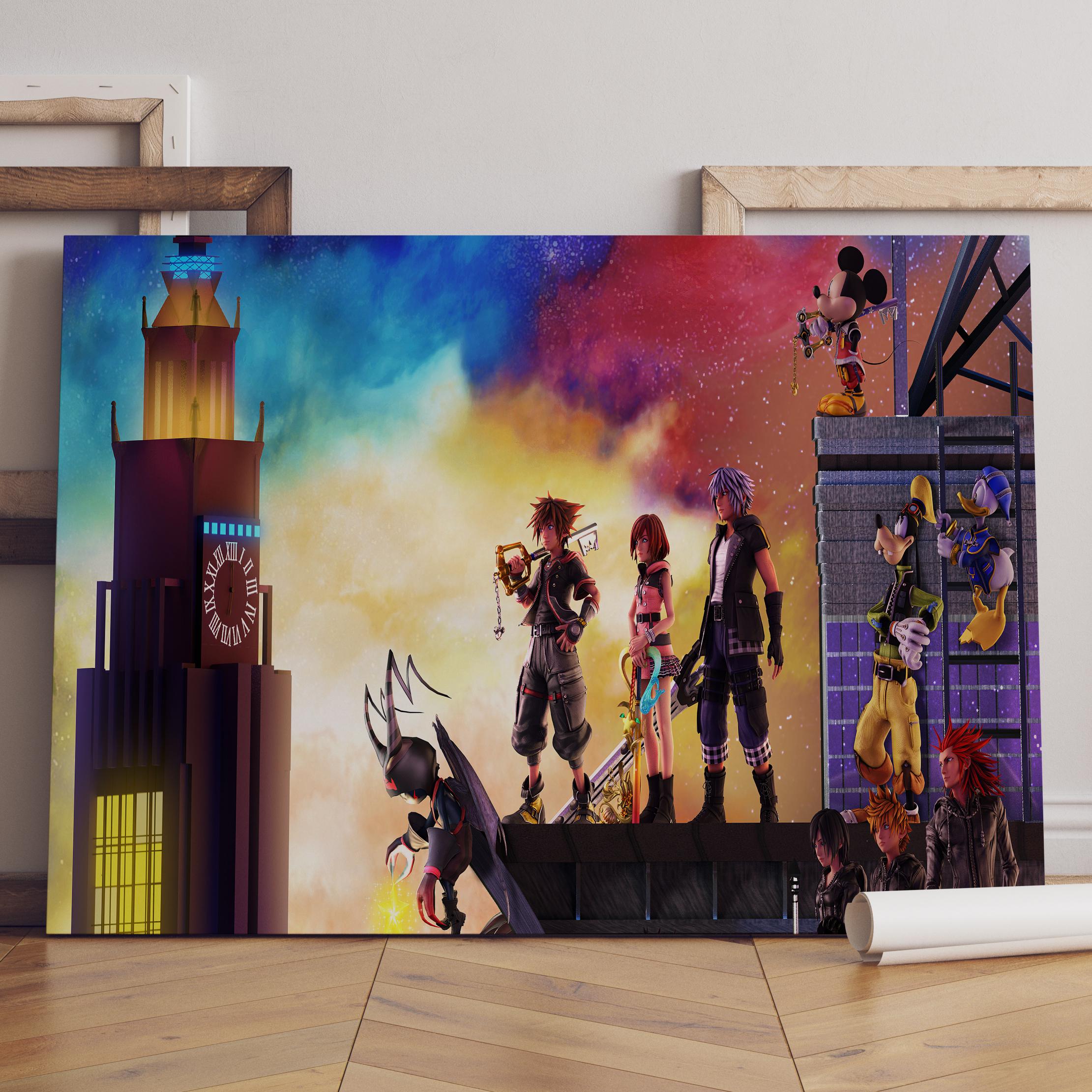 Kingdom Hearts Poster / Sora Wall Art / Game Print / Canvas Art Decor ...