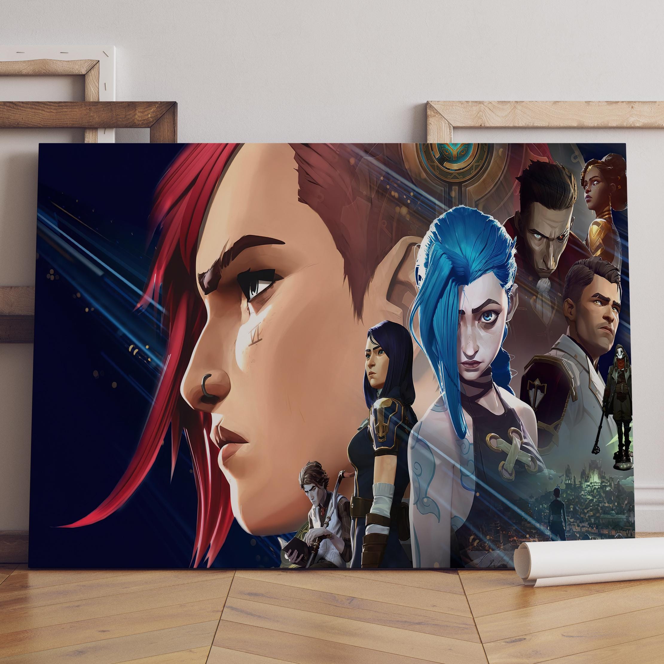 Arcane Poster / Jinx & Vi Wall Art / Game Print / Canvas Art Decor #5 ...