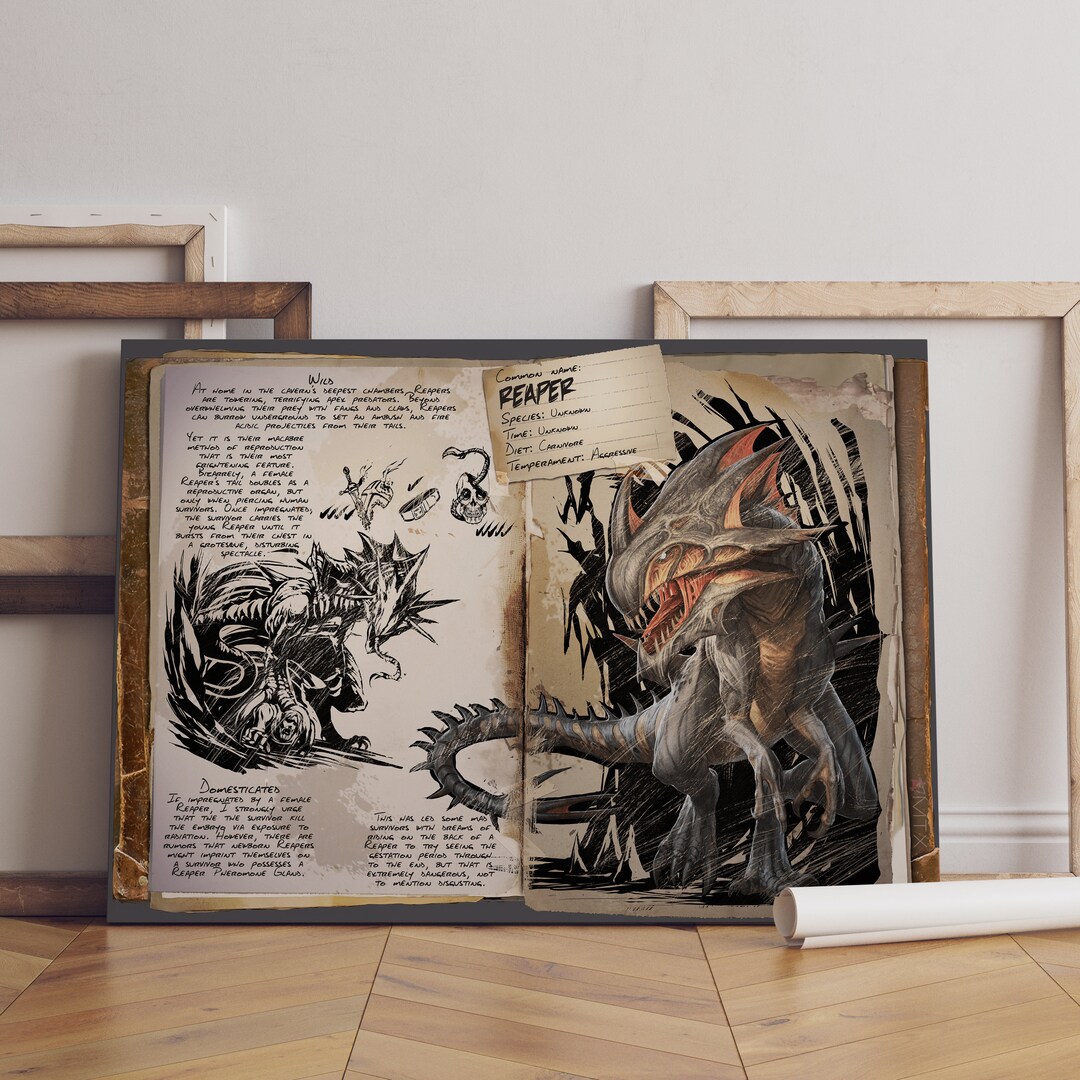 ARK Survival Evolved Poster, Dossiers Wall Art, Premium Canvas Print ...