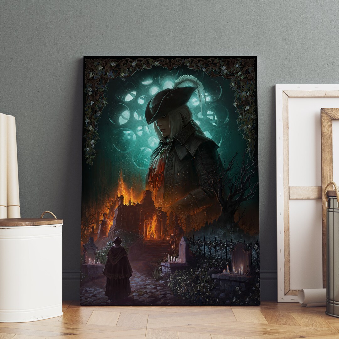 Bloodborne Poster, Lady Maria Wall Art, Premium Canvas Print, Game Fan ...