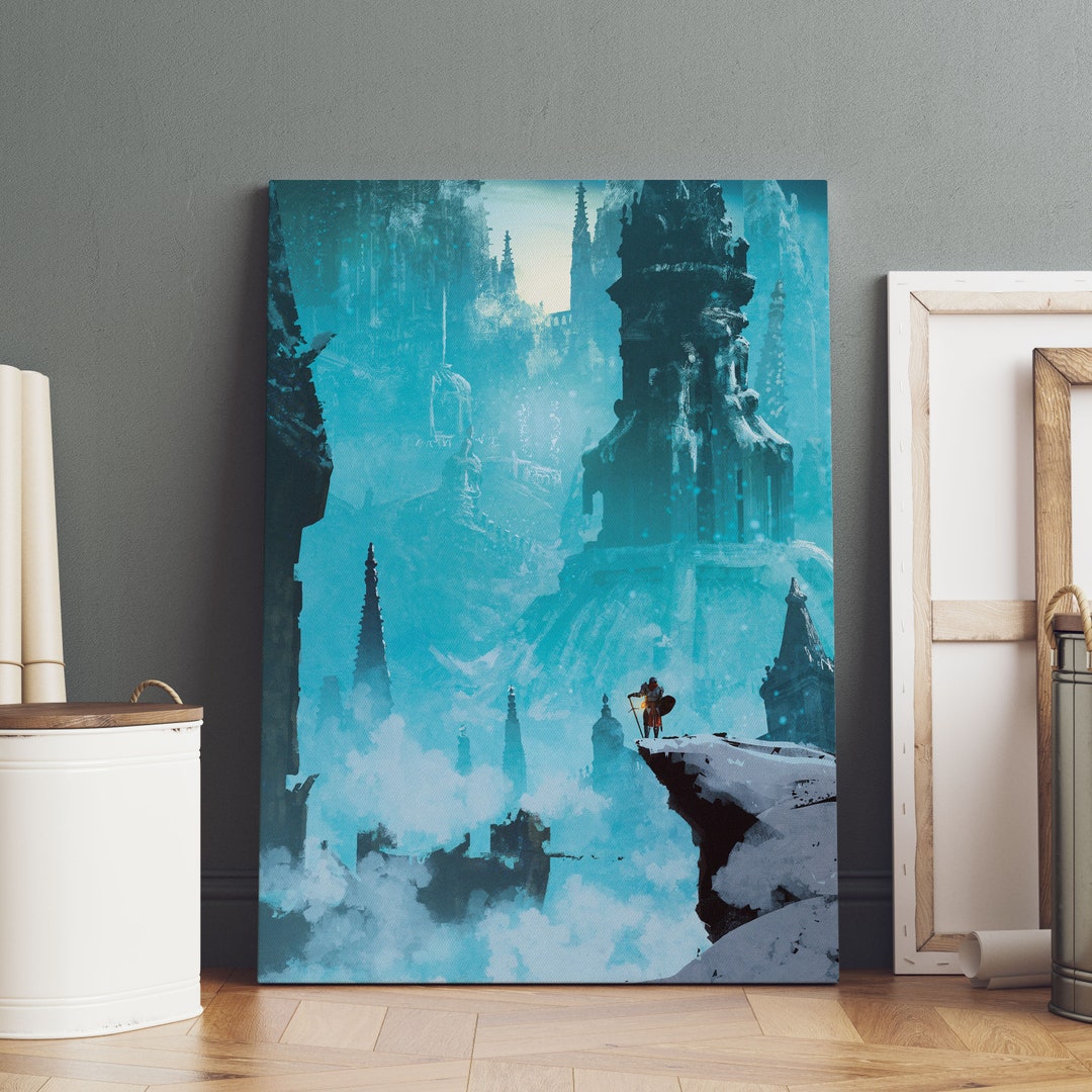 Dark Souls Poster Chosen Undead Wall Art Premium Canvas Print Game