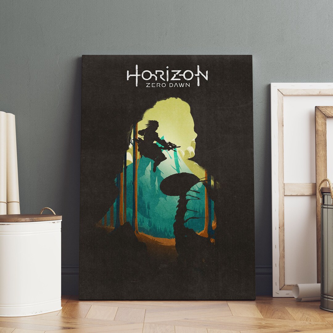 Horizon Zero Dawn Poster, Aloy Wall Art, Premium Canvas Print, Game Fan ...