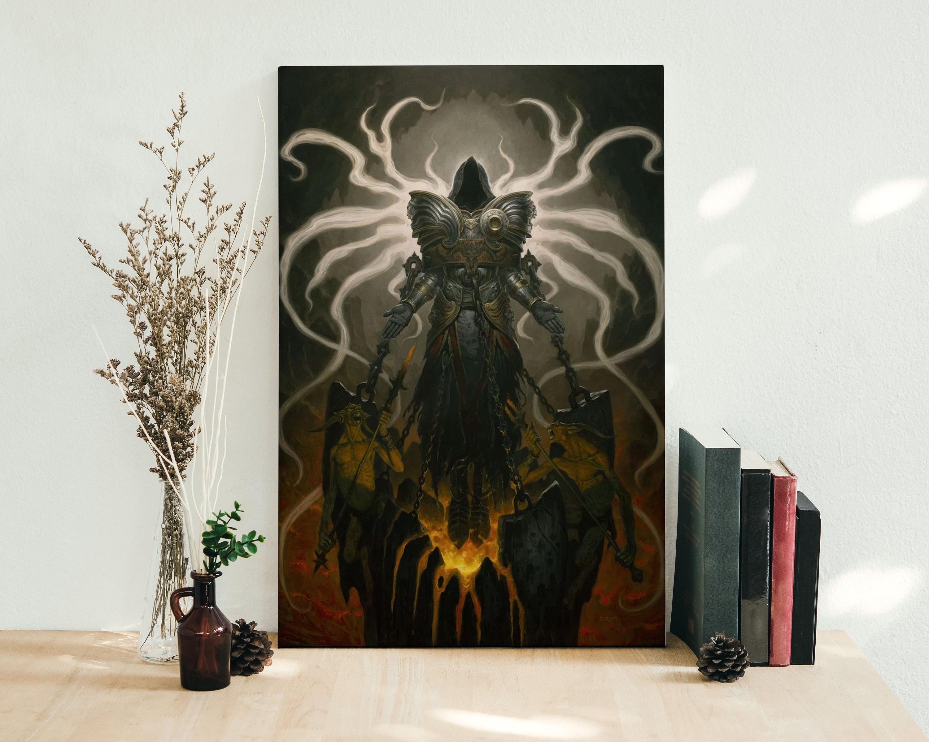 Diablo Poster Inarius Wall Art Rolled Canvas Print Game - Etsy