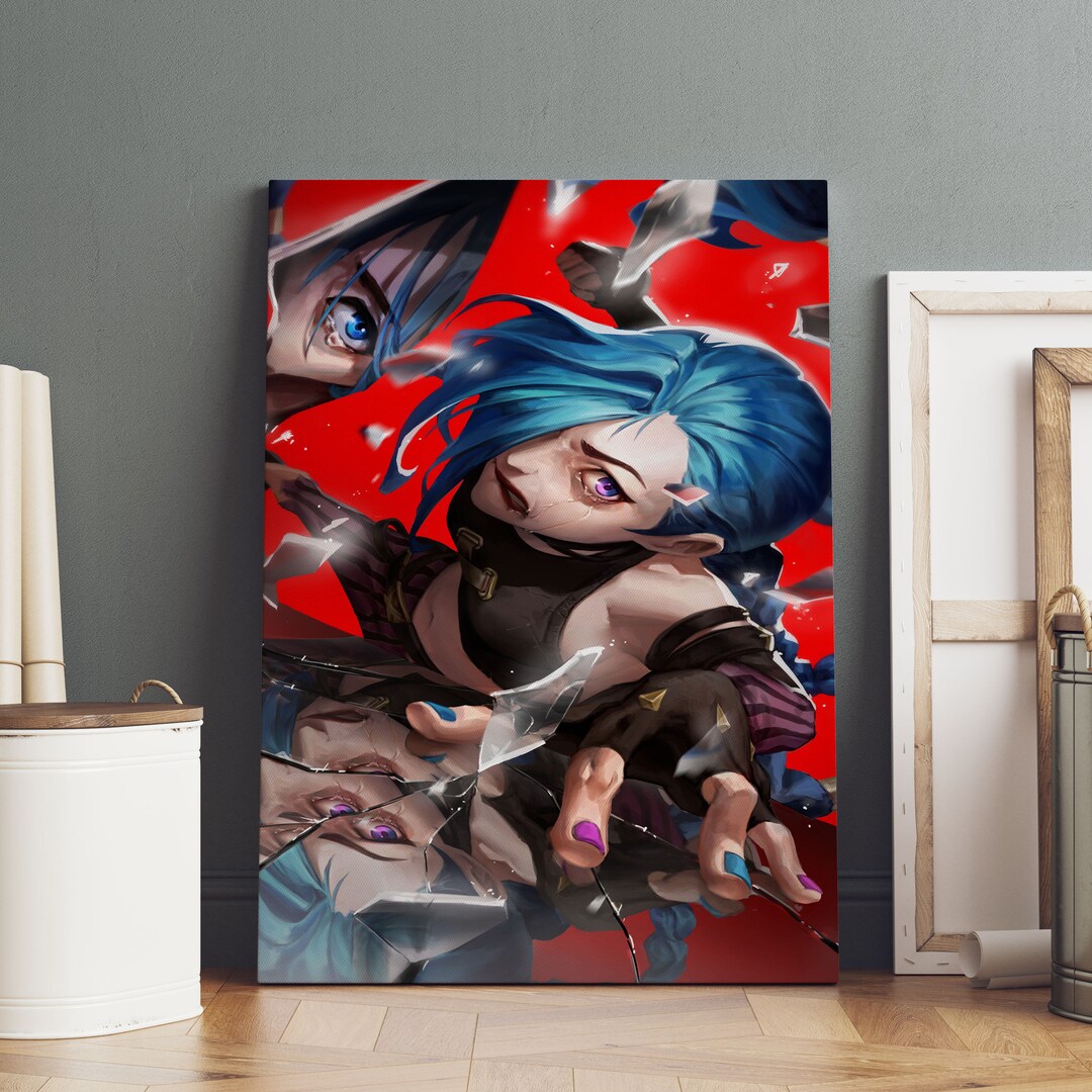 Arcane Poster, Jinx Wall Art, Premium Canvas Print, Game Fan Gift ...