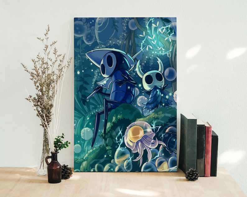 Hollow Knight Poster Hallownest Wall Art Premium Canvas - Etsy