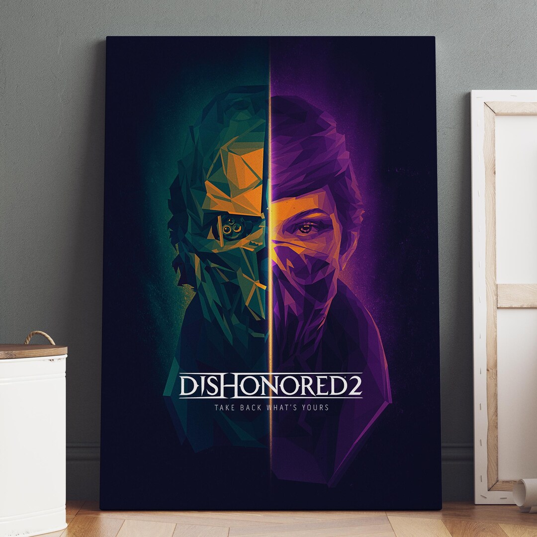 Dishonored Poster / Corvo Attano Wall Art / Game Print / Canvas Art ...