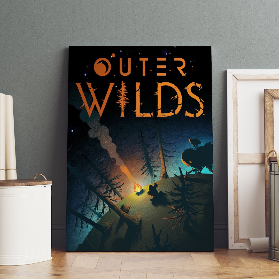 Outer Wilds Poster, Hearthian Wall Art, Premium Canvas Print, Game Fan ...