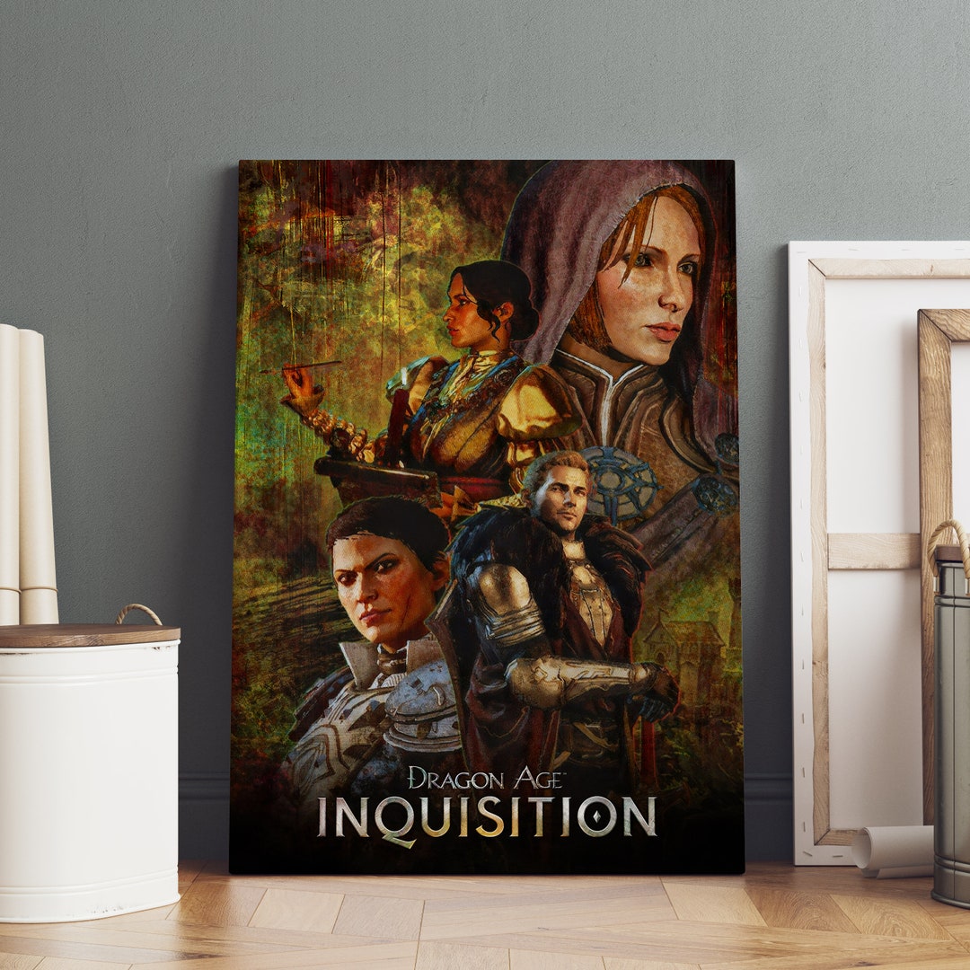 Dragon Age Poster, Inquisition Wall Art, Premium Canvas Print, Game Fan ...