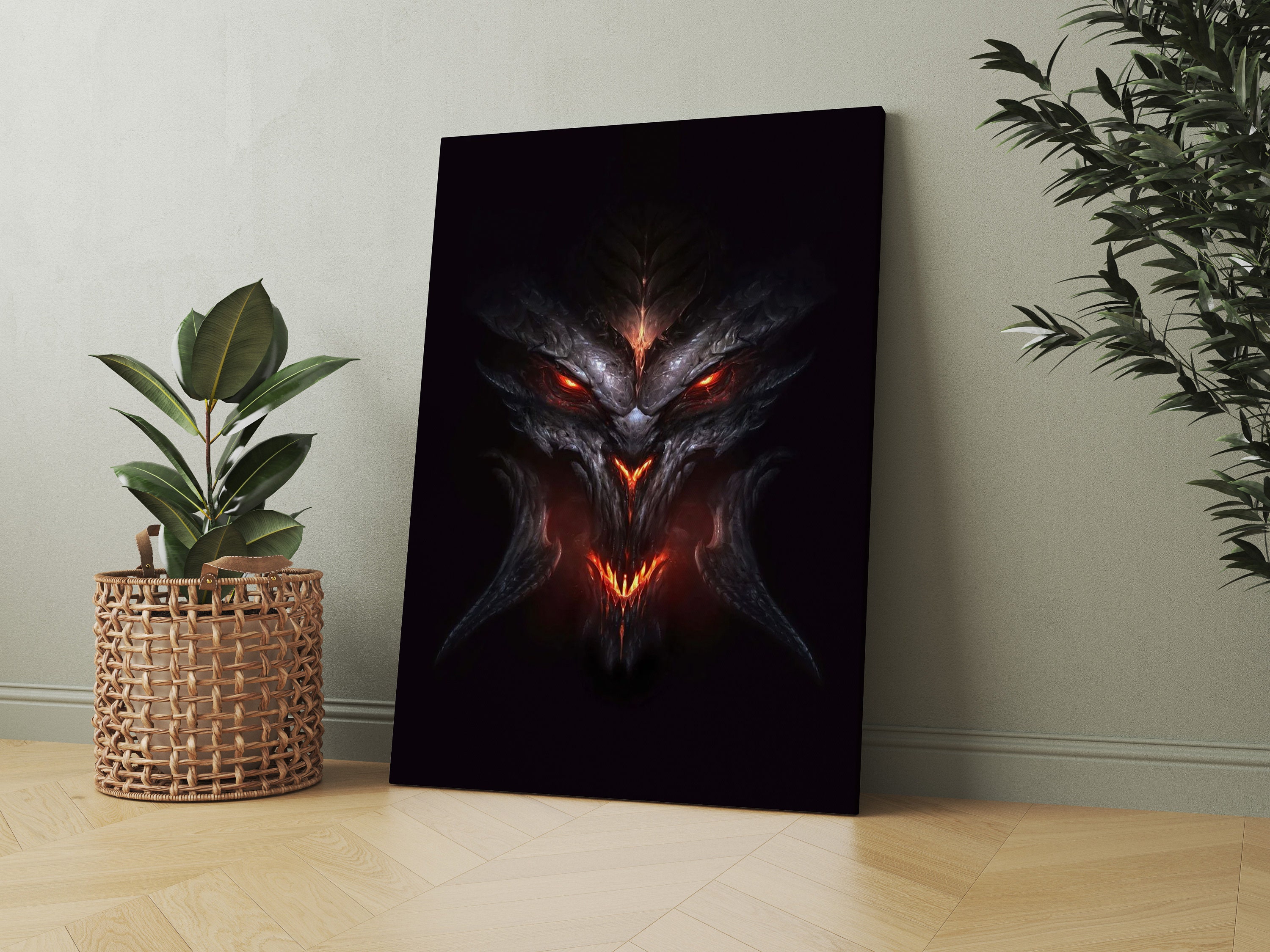 Diablo Poster Demon Hunter Wall Art Rolled Canvas Print - Etsy UK