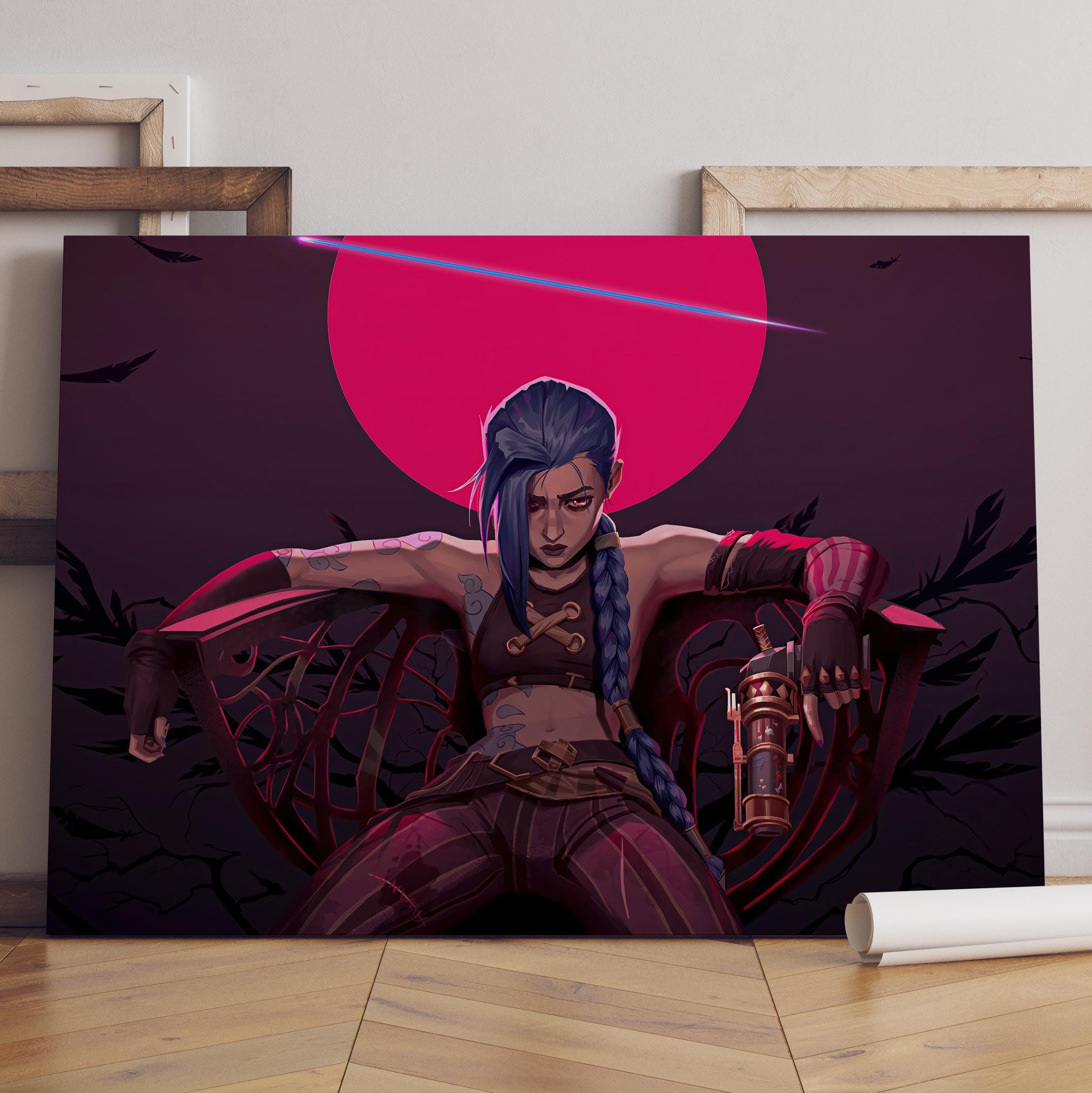 Arcane Poster / Jinx & Vi Wall Art / Game Print / Canvas Art Decor #2 ...