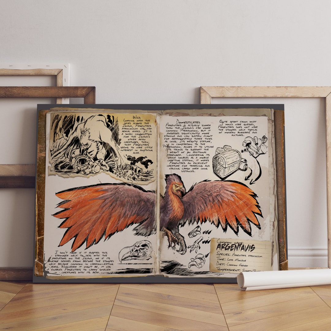 ARK Survival Evolved Poster, Dossiers Wall Art, Premium Canvas Print ...