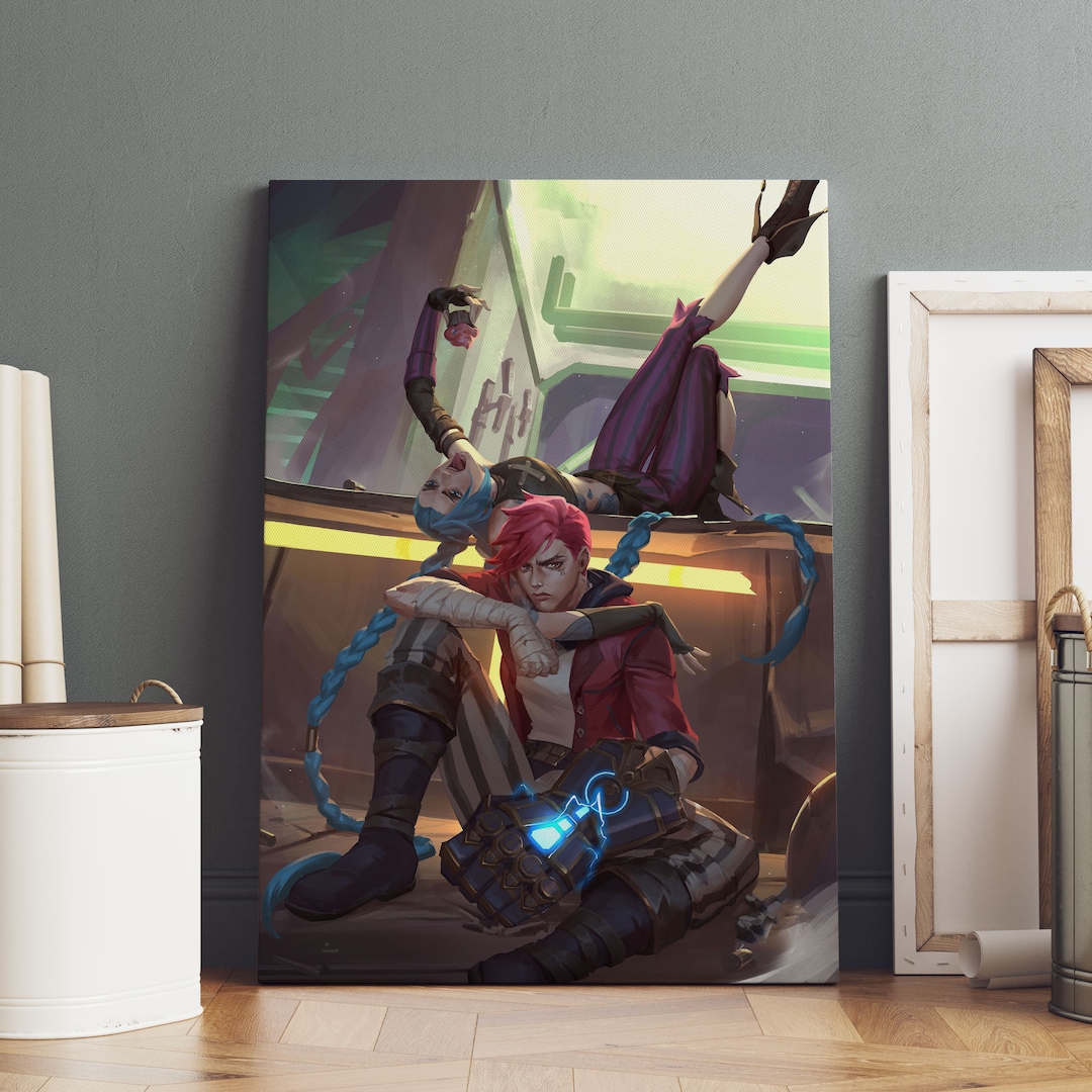 Arcane Poster, Vi Wall Art, Premium Canvas Print, Game Fan Gift, Gamer ...