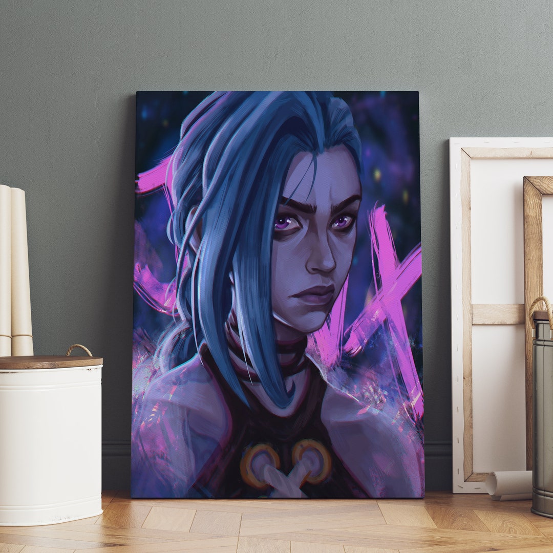 Arcane Poster, Jinx Wall Art, Premium Canvas Print, Game Fan Gift ...