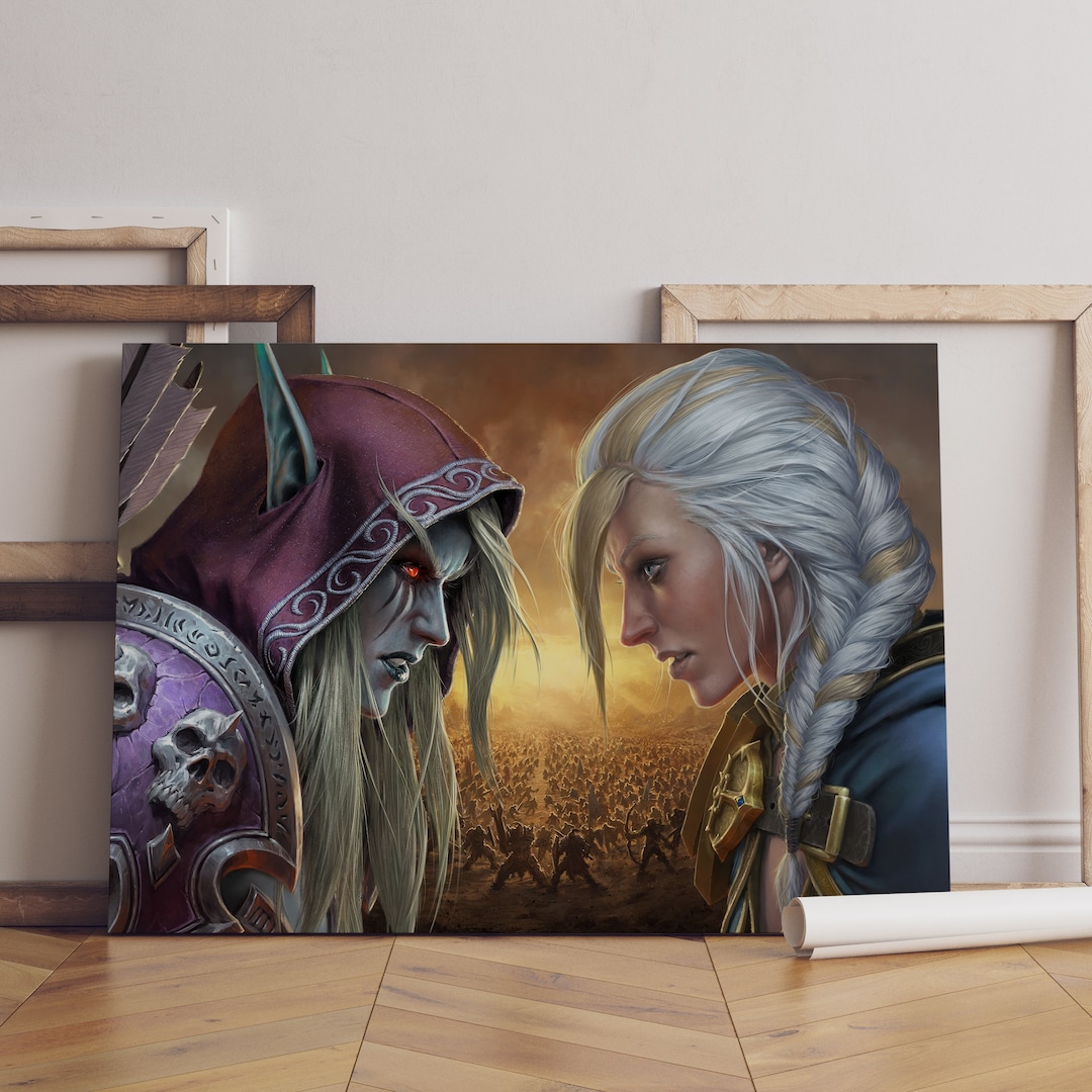 World of Warcraft Poster Lich King Wall Art Premium Canvas - Etsy