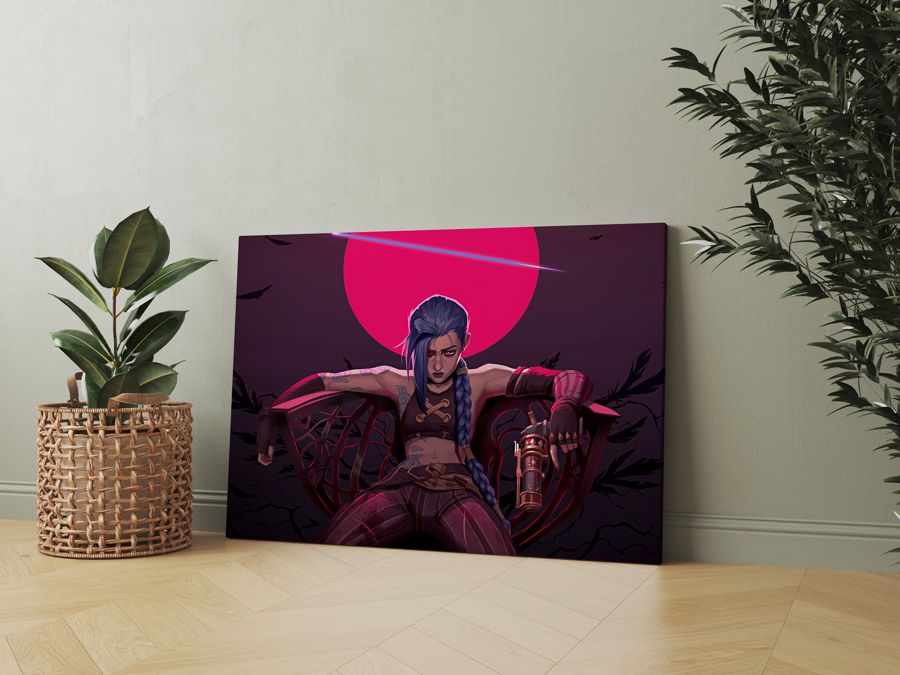 Arcane Poster Jinx Wall Art Premium Canvas Print Game Fan - Etsy