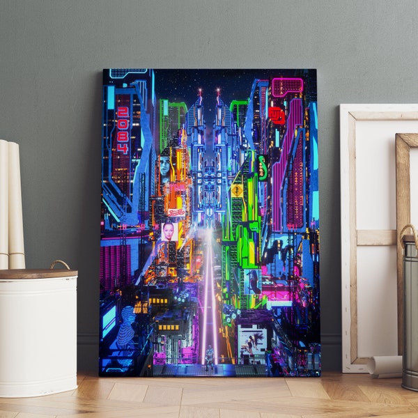 Cyberpunk Wall Art - Etsy