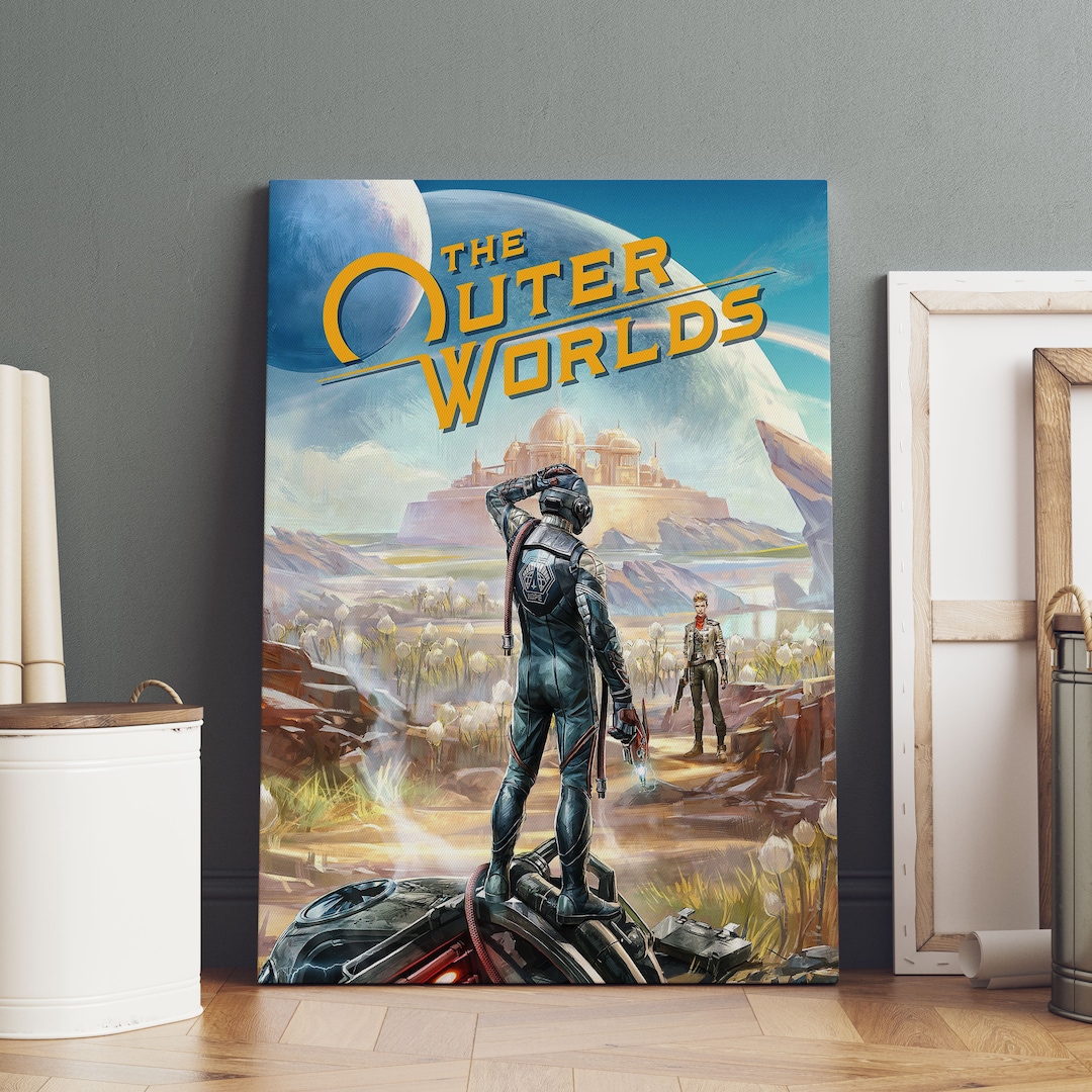 The Outer Worlds Poster, the Stranger Wall Art, Premium Canvas Print, Game Fan Gift, Gamer Wall ...