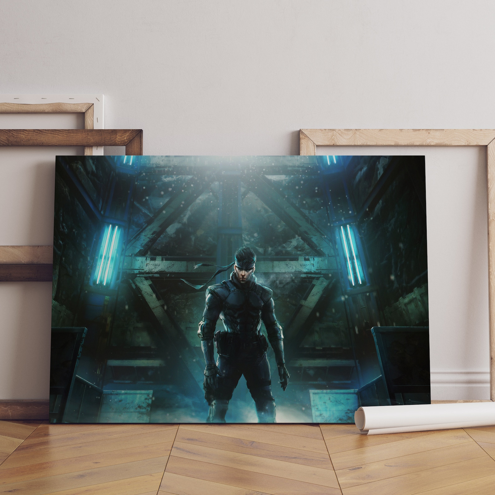 Metal Gear Solid Poster Big Boss Wall Art Premium Canvas - Etsy