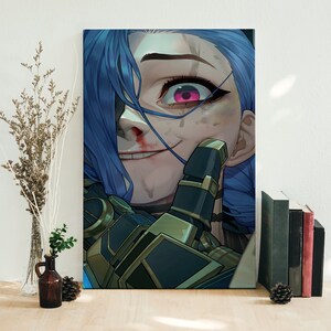 Arcane Poster, Jinx Wall Art, Premium Canvas Print, Game Fan Gift ...