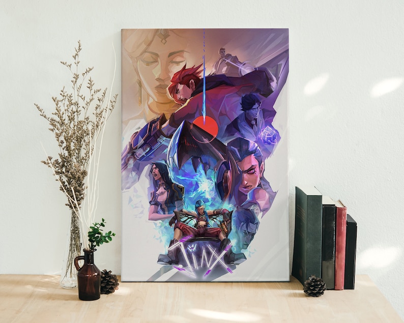 Arcane Poster Jinx Wall Art Premium Canvas Print Game Fan - Etsy