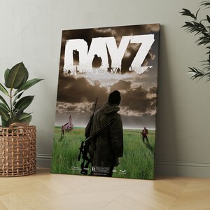 Dayz Poster, Survival Game Wall Art, Premium Canvas Print, Game Fan ...