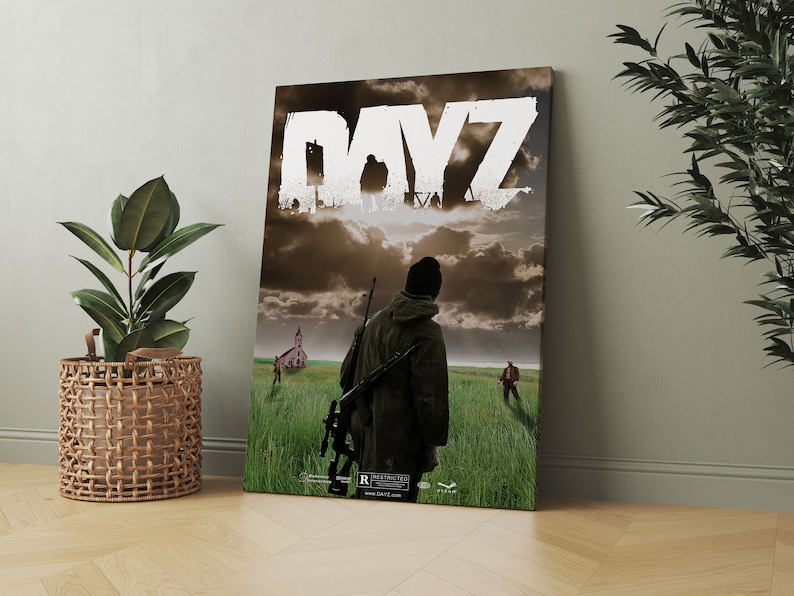 Dayz Poster Survival Game Wall Art Premium Canvas Print - Etsy