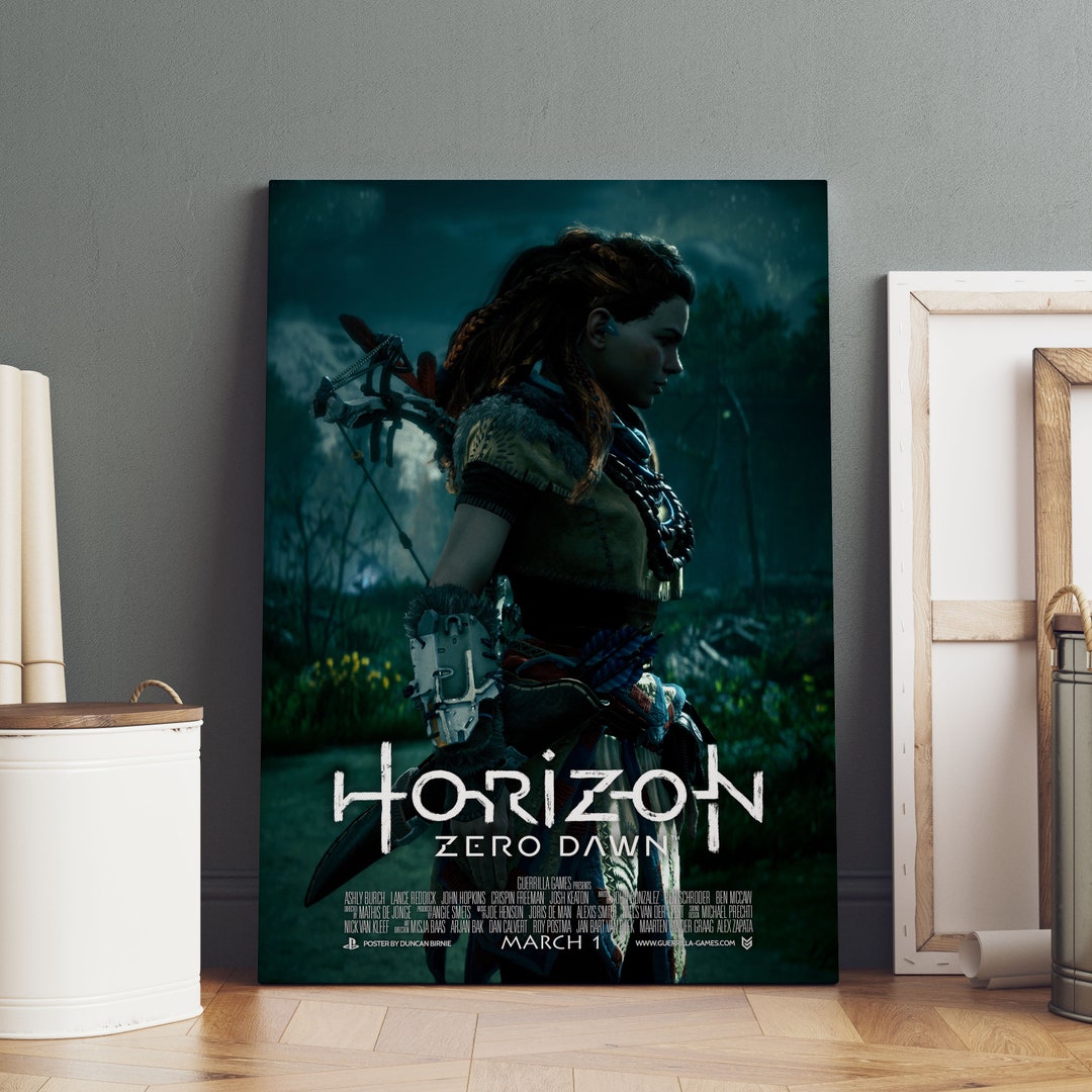 Horizon Zero Dawn Poster, Aloy Wall Art, Premium Canvas Print, Game Fan ...