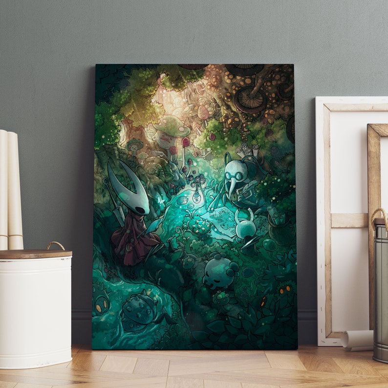 Hollow Knight Poster Hallownest Wall Art Premium Canvas - Etsy
