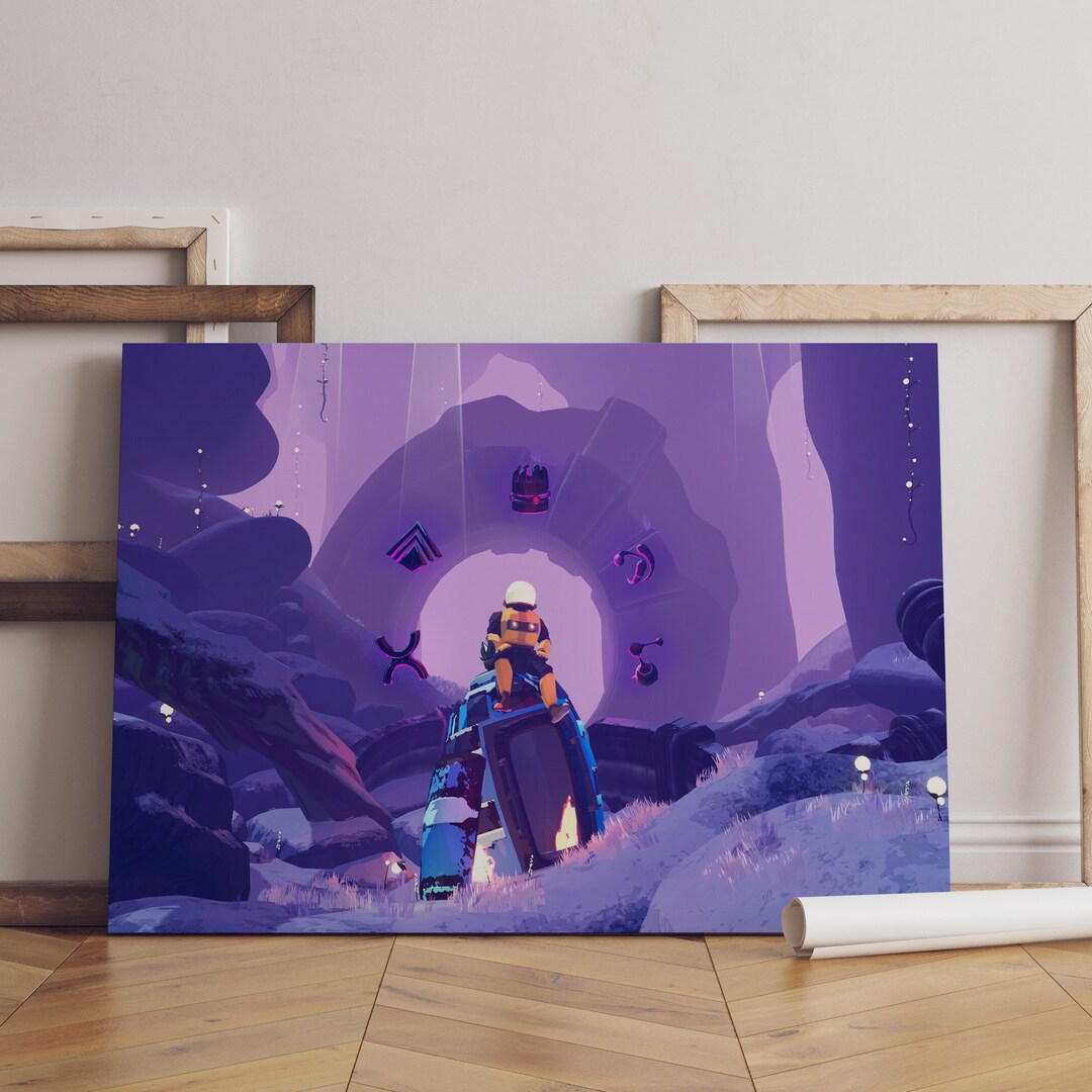 Risk of Rain Poster, Huntress Wall Art, Premium Canvas Print, Game Fan ...