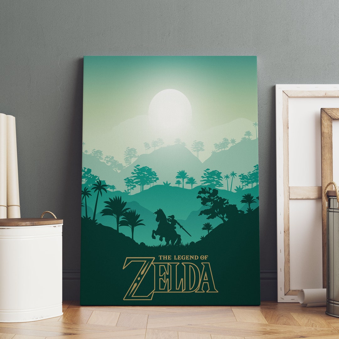 The Legend of Zelda Poster, Breath of the Wild Wall Art, Premium Canvas ...
