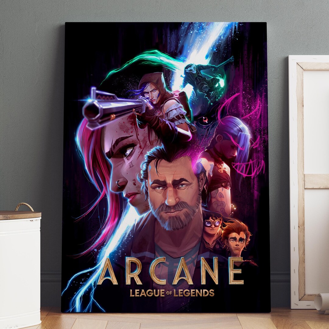 Arcane Poster / Jinx & Vi Wall Art / Game Print / Canvas Art Decor #2 ...